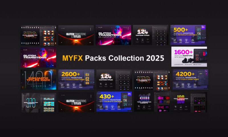 MYFX Packs Collections 2025 Updates - Free After Effects, Premiere Pro ...